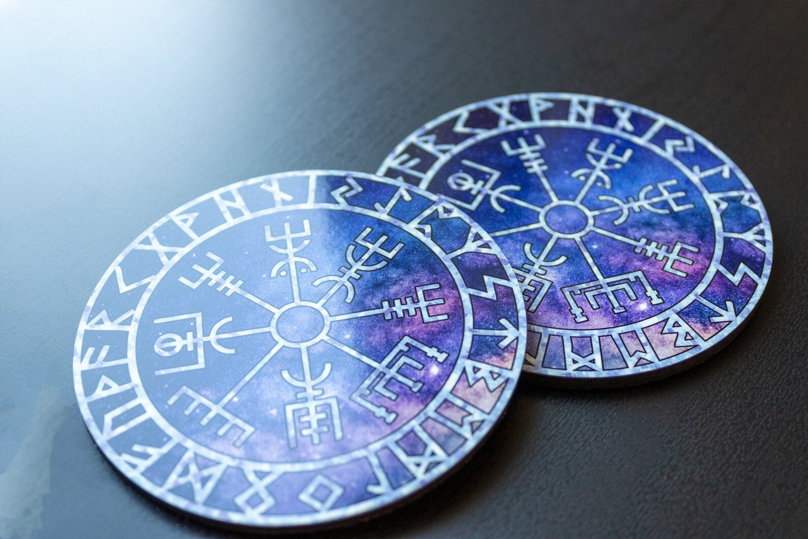 Viking Coaster Vegvisir Coaster Norse Valheim Inspired - Etsy UK