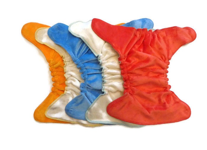 Bamboo Fitted Diaper / Contour Cloth Diaper / Snapless Fitted - Etsy