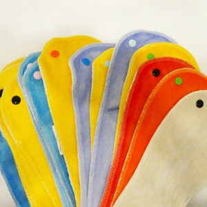 Set of 5 Bamboo Velour Inserts / Bamboo Boosters / Bamboo Cloth Diaper ...