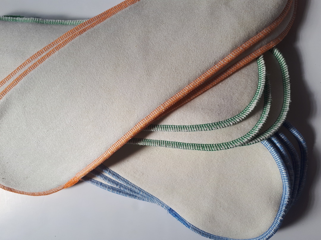 Set of 10 Hemp Bamboo Inserts / 10 Pack Hemp Bamboo Boosters for Cloth ...