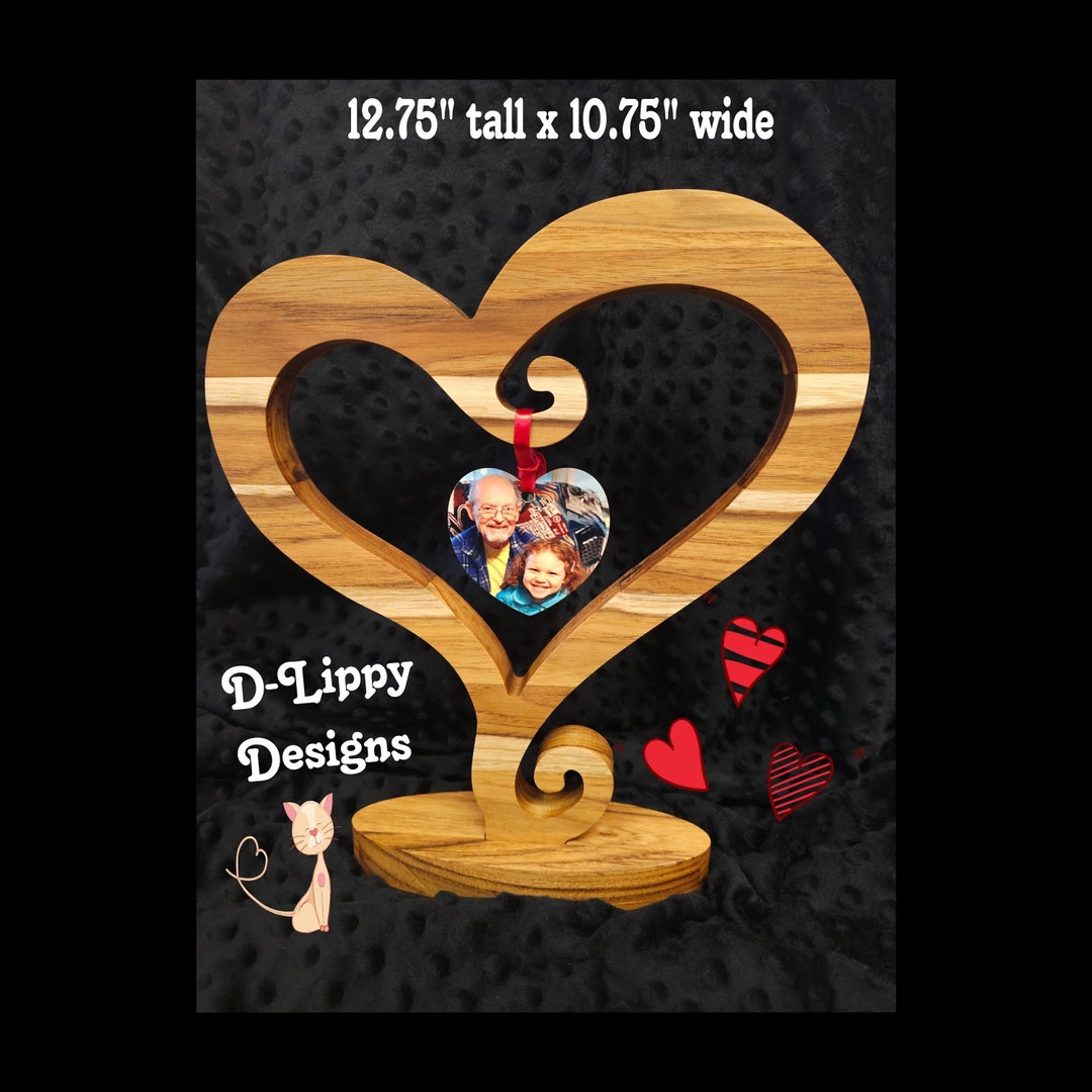 Heart Stand Ornament Holder - CNC Project - Vectric, Easel Pro, and ...