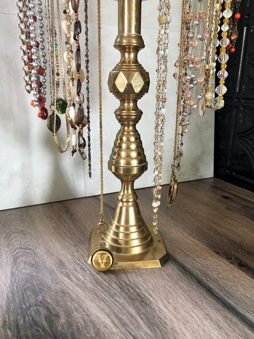 Metal Jewelry Holder Repurposed Jewelry Stand Elegant Style Quality ...