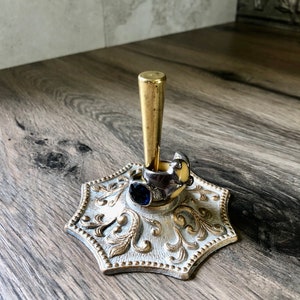 Vintage Ring Holder Ring Display Jewelry Organizer Brass Finial ...