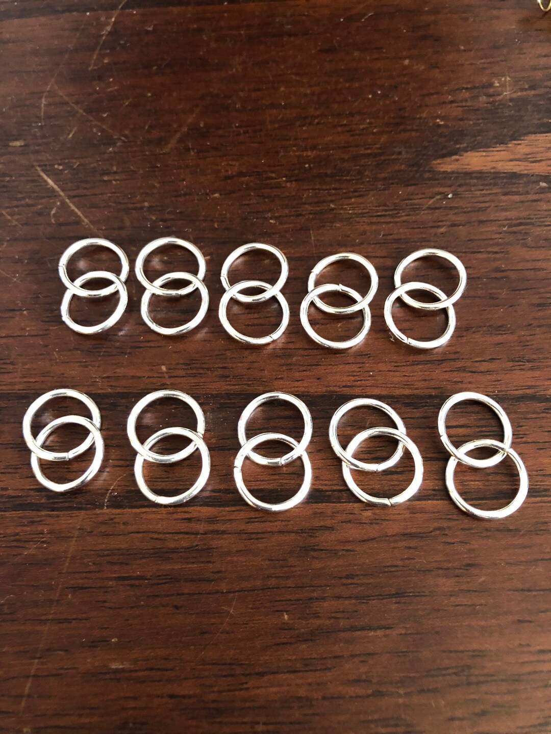 Silver Earring Holder Set of Ten Rings Jewelry Organizers Jewelry ...