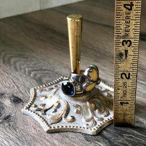 Vintage Ring Holder Ring Display Jewelry Organizer Brass Finial ...