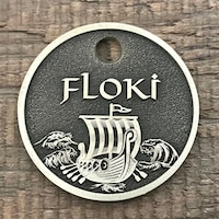 Norse Runes Pet Tag: Viking Inspired Stainless Steel Dog Cat Collar - Etsy