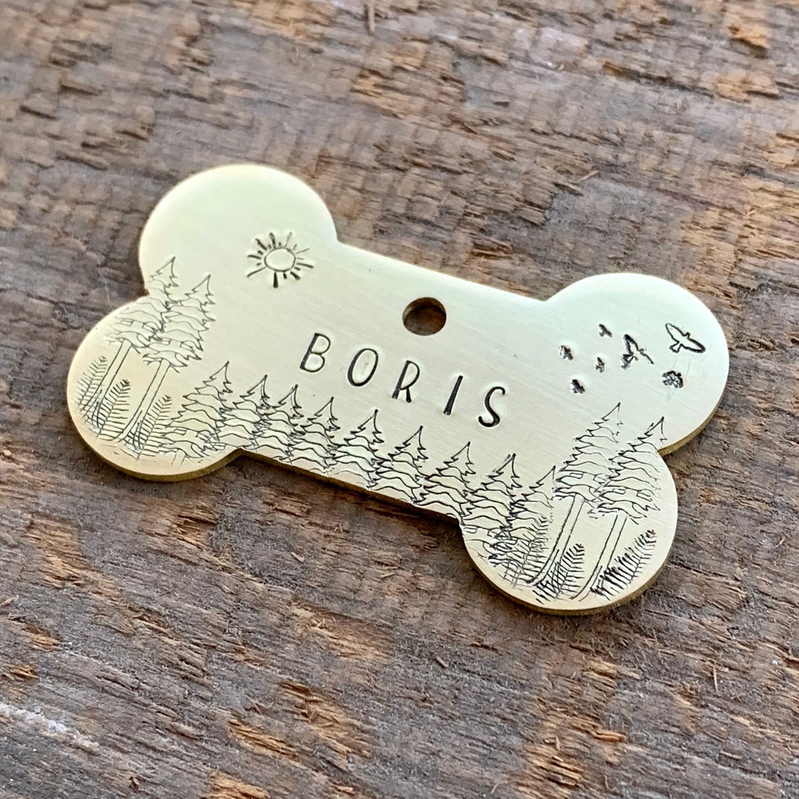 Bone Shape Dog Tag Personalised Custom Dog Tag for Dogs | Etsy New Zealand