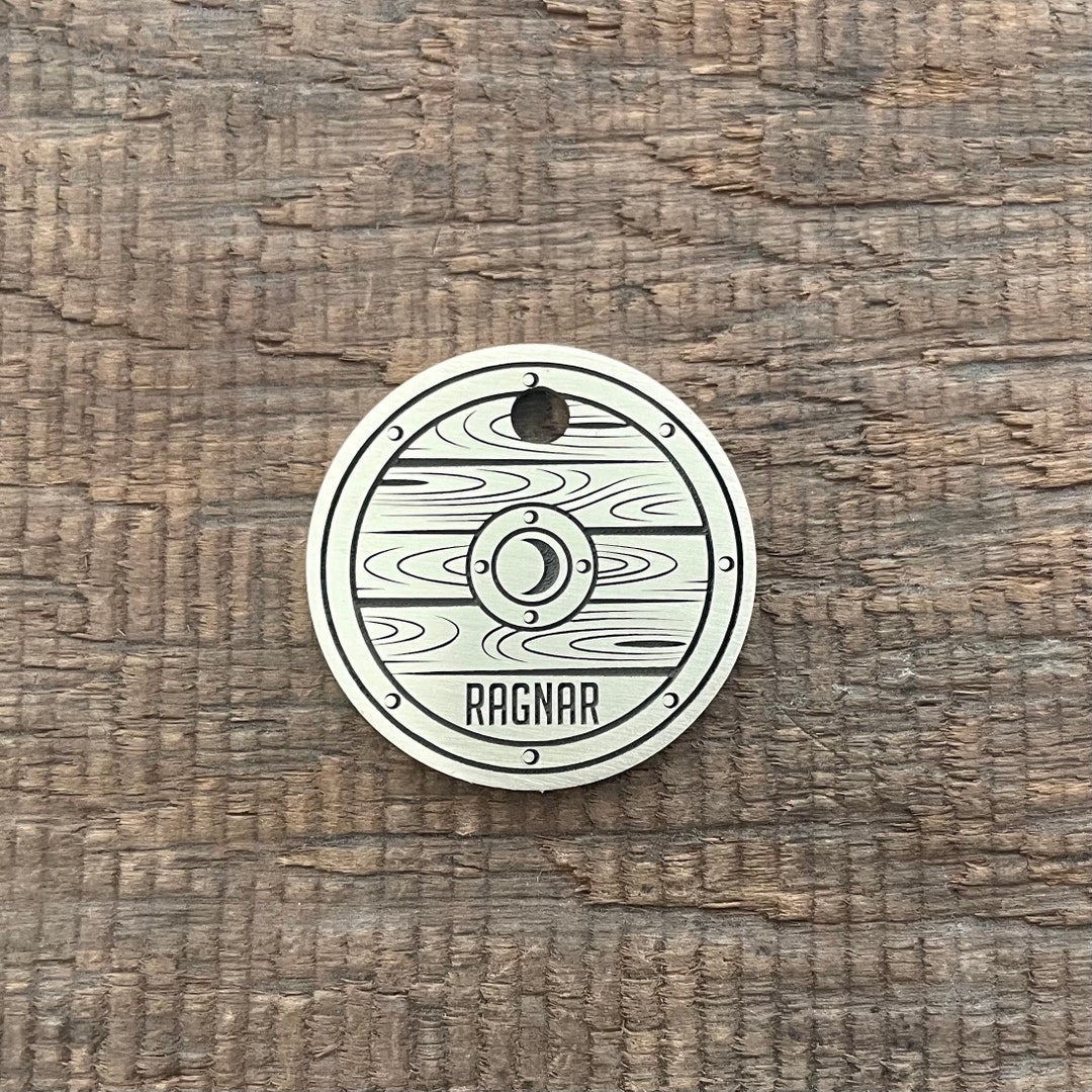 Viking Shield Dog Tag, Viking Pet ID Tag, Personalized Dog Tag ...