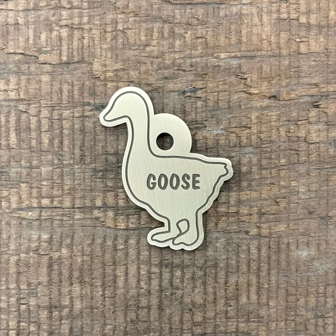 Goose Shape Dog Tag, Pet ID Tag, Personalized Dog Tag, Custom, Dog ...