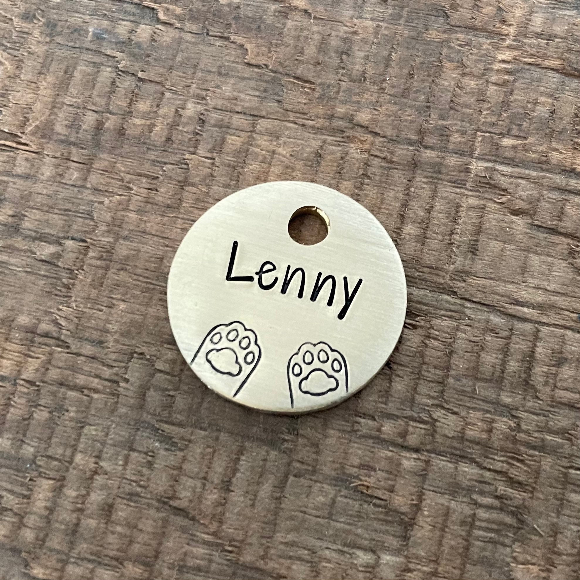 Paws up Pet ID Tag, Cat ID Tag, Dog Tag, Pet Collar Tag, Custom ...