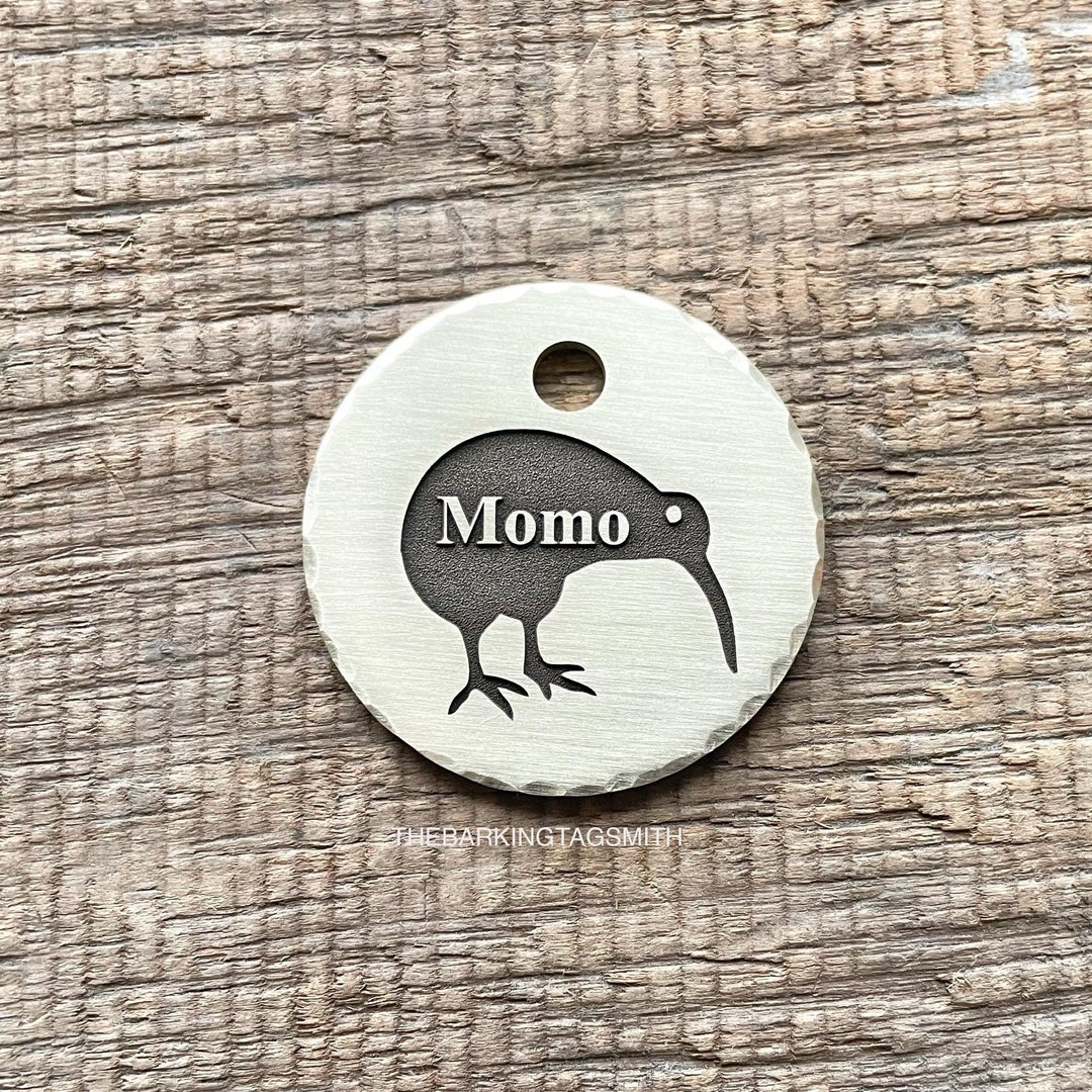 Kiwi Bird Dog Tag, New Zealand Pet ID Tag, Cat ID Tag, Personalized Dog ...