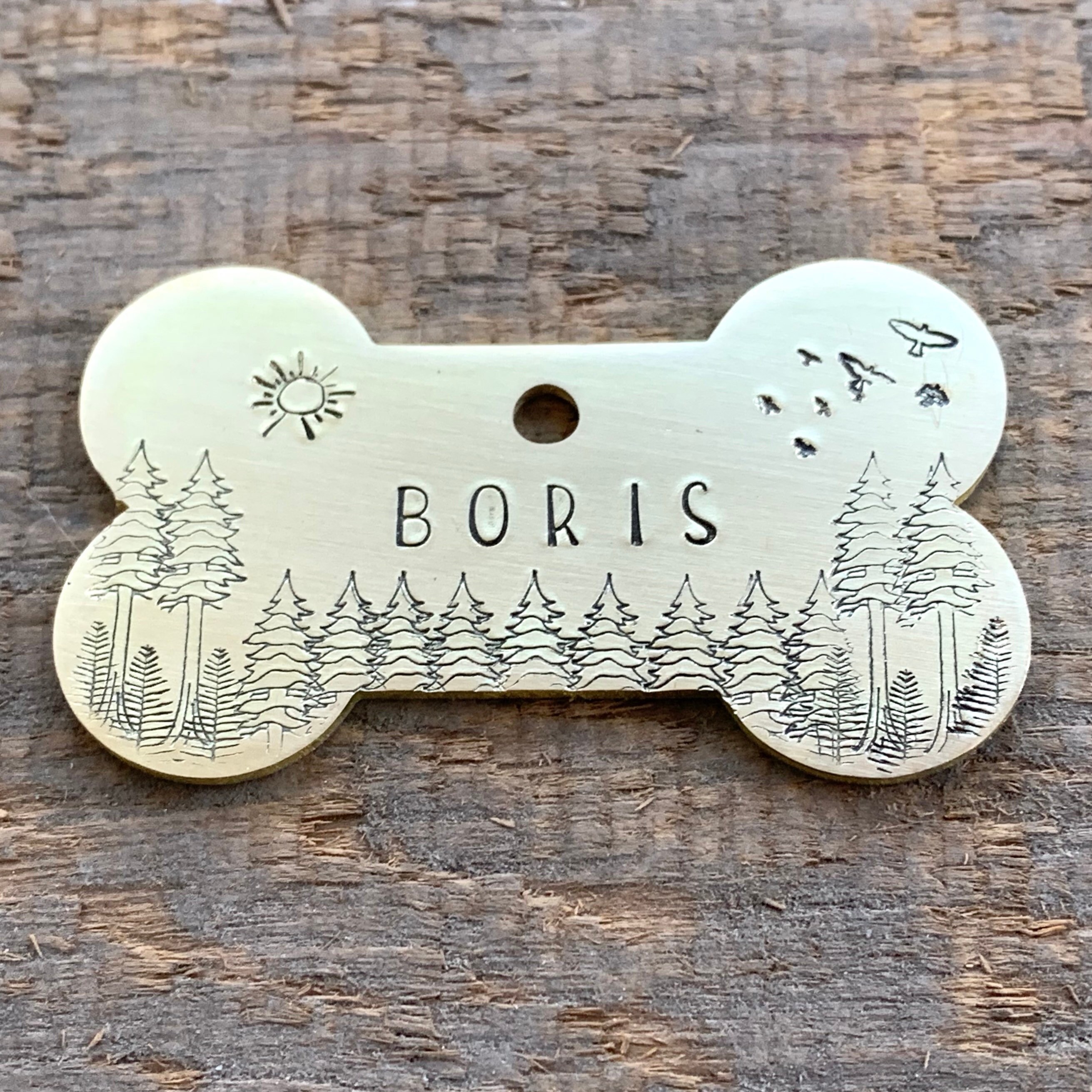 Bone Shape Dog Tag Personalised Custom Dog Tag For Dogs | Etsy