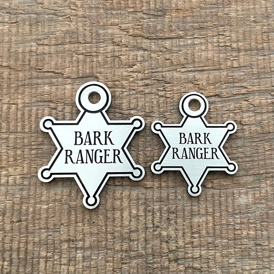 Sheriff Badge Dog Tag, Pet ID Tag, Personalized Dog Tag, Microchip Pet ...
