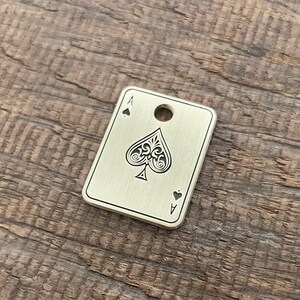 Ace of Spades Dog Tag, Pet ID Tag, Personalized Dog Tag, Custom, Dog ...