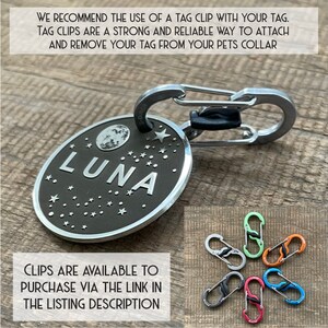 Luna Dog Tag, Pet ID Tag, Personalized Dog Tag, Microchip Pet Tag ...