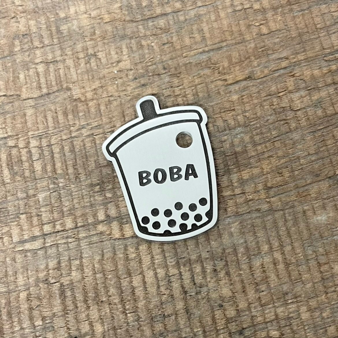 Bubble Tea Shape Dog Tag Boba Tea Pet ID Tag Cat ID Tag - Etsy