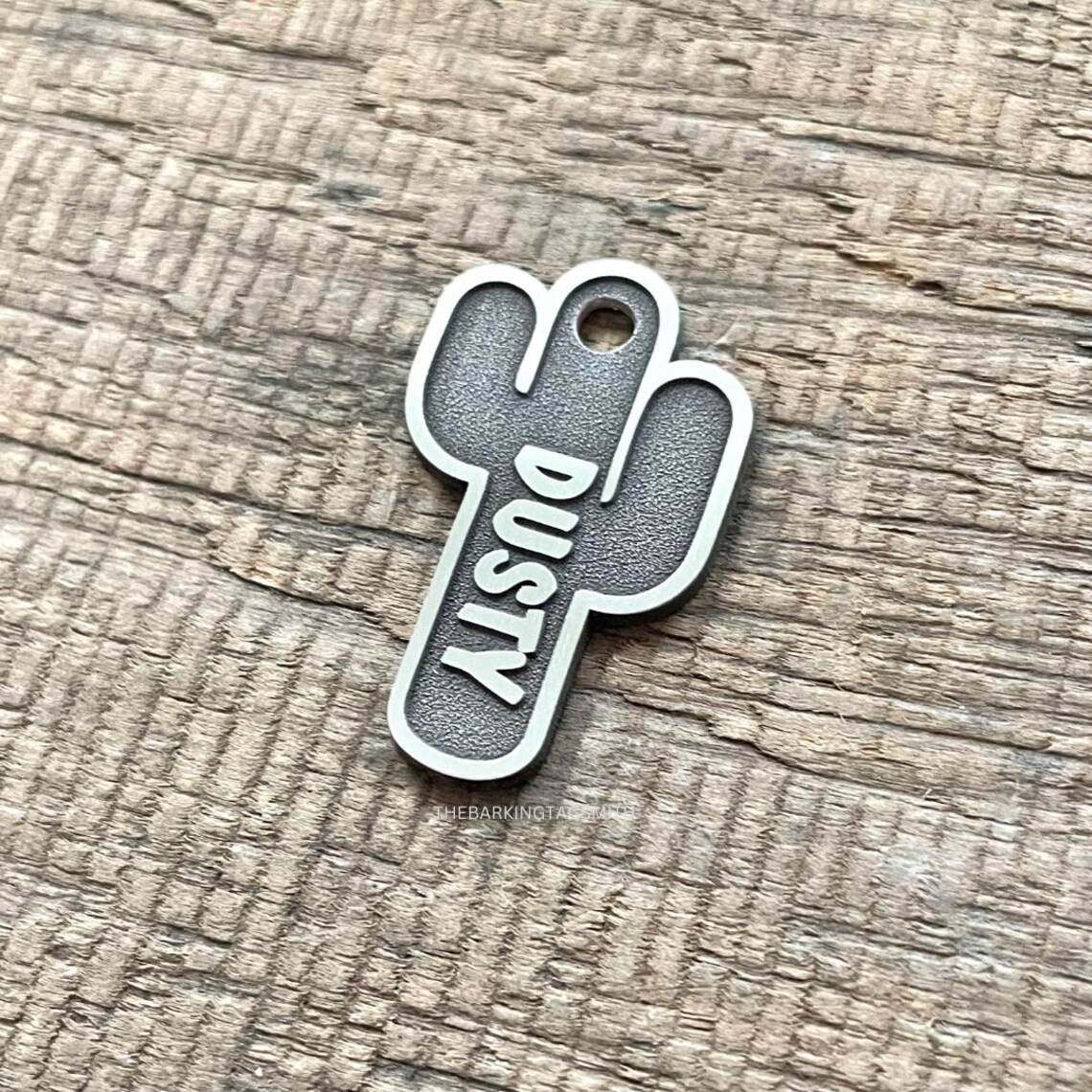 Cactus Dog Tag, Desert Pet ID Tag, Custom Dog Tags, Dog Collar Tag - Etsy