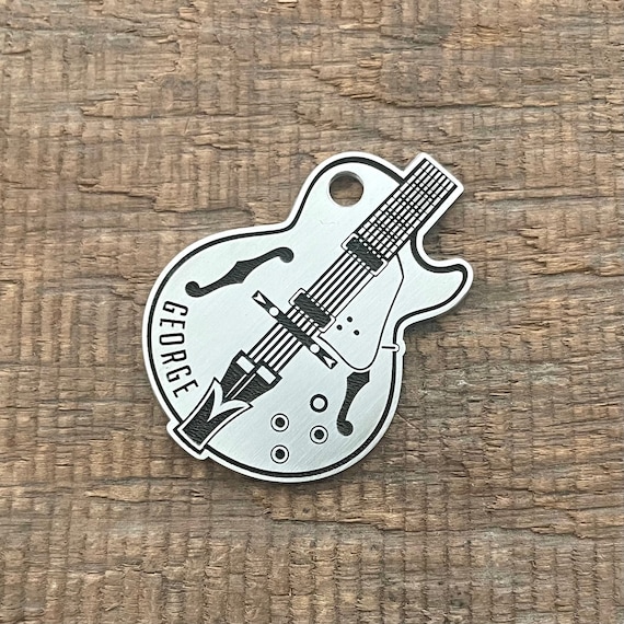 Guitar Shape Pet Tag Music Dog Tag Guitar Pick Ibanez Pet - Etsy