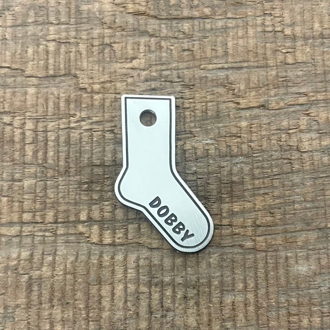 Sock Shape Dog Tag, Pet ID Tag, Cat ID Tag, Custom Dog Tags, Dog Collar ...