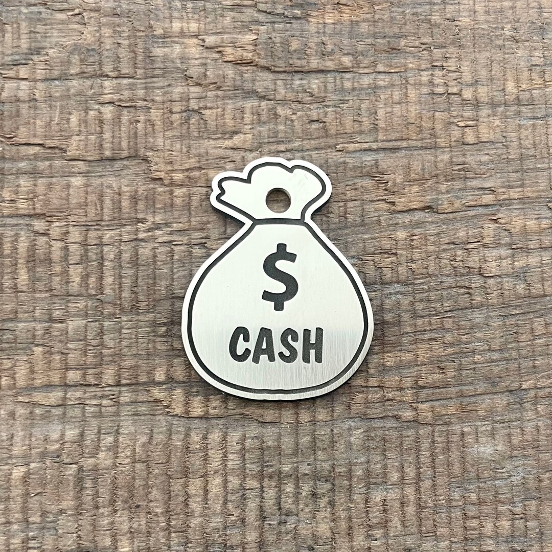 Cash Dog Tag, Money Bag Pet ID Tag, Cat ID Tag, Custom Dog Tags, Dog ...