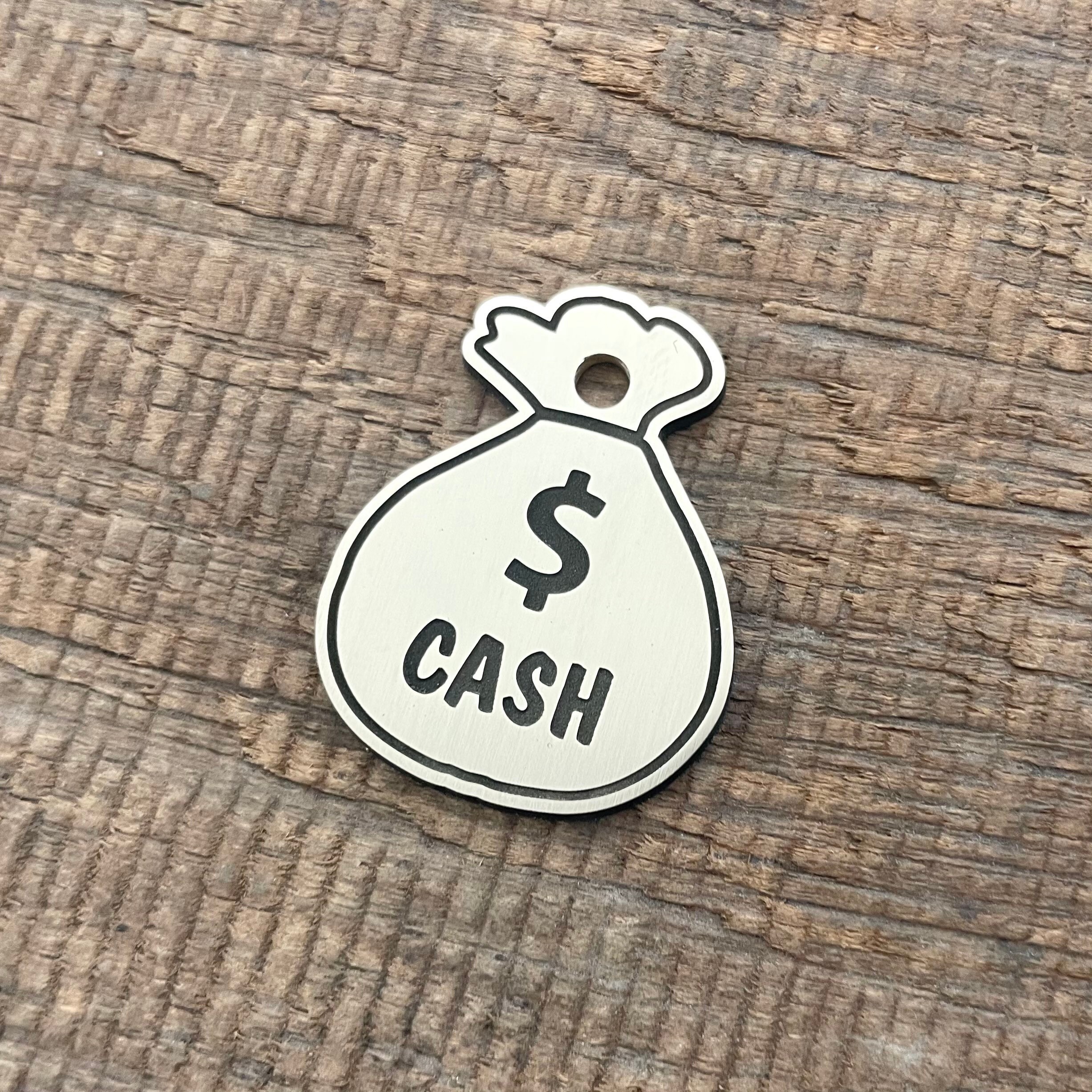 Cash Dog Tag Money Bag Pet ID Tag Cat ID Tag Custom Dog - Etsy