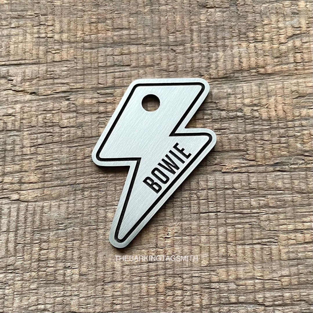Lightning Bolt Dog Tag, Thunder Pet ID Tag, Cat ID Tag, Custom Dog Tags ...