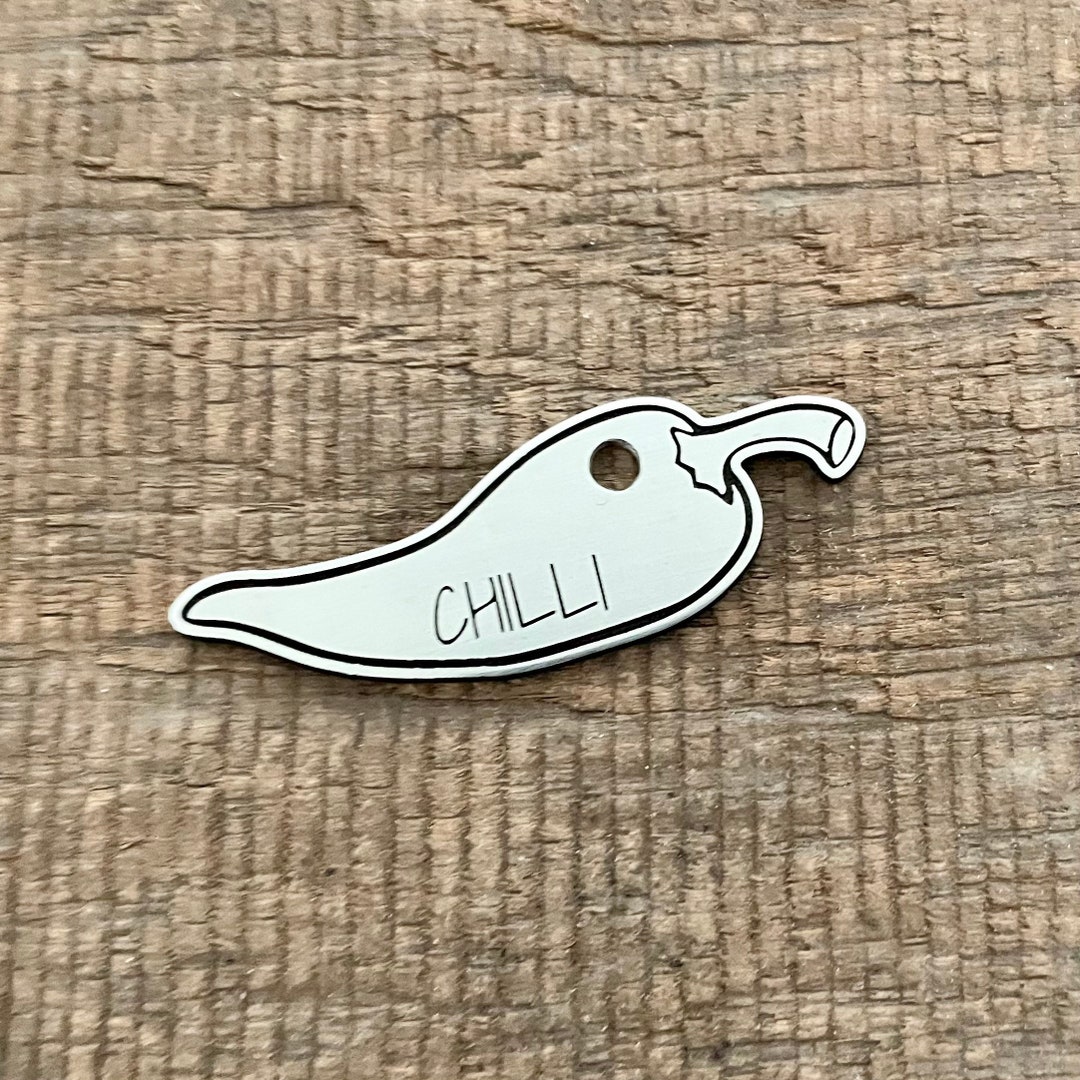 Chilli Shape Dog Tag Pepper Pet ID Tag Spicy Pet Tag Cat ID - Etsy