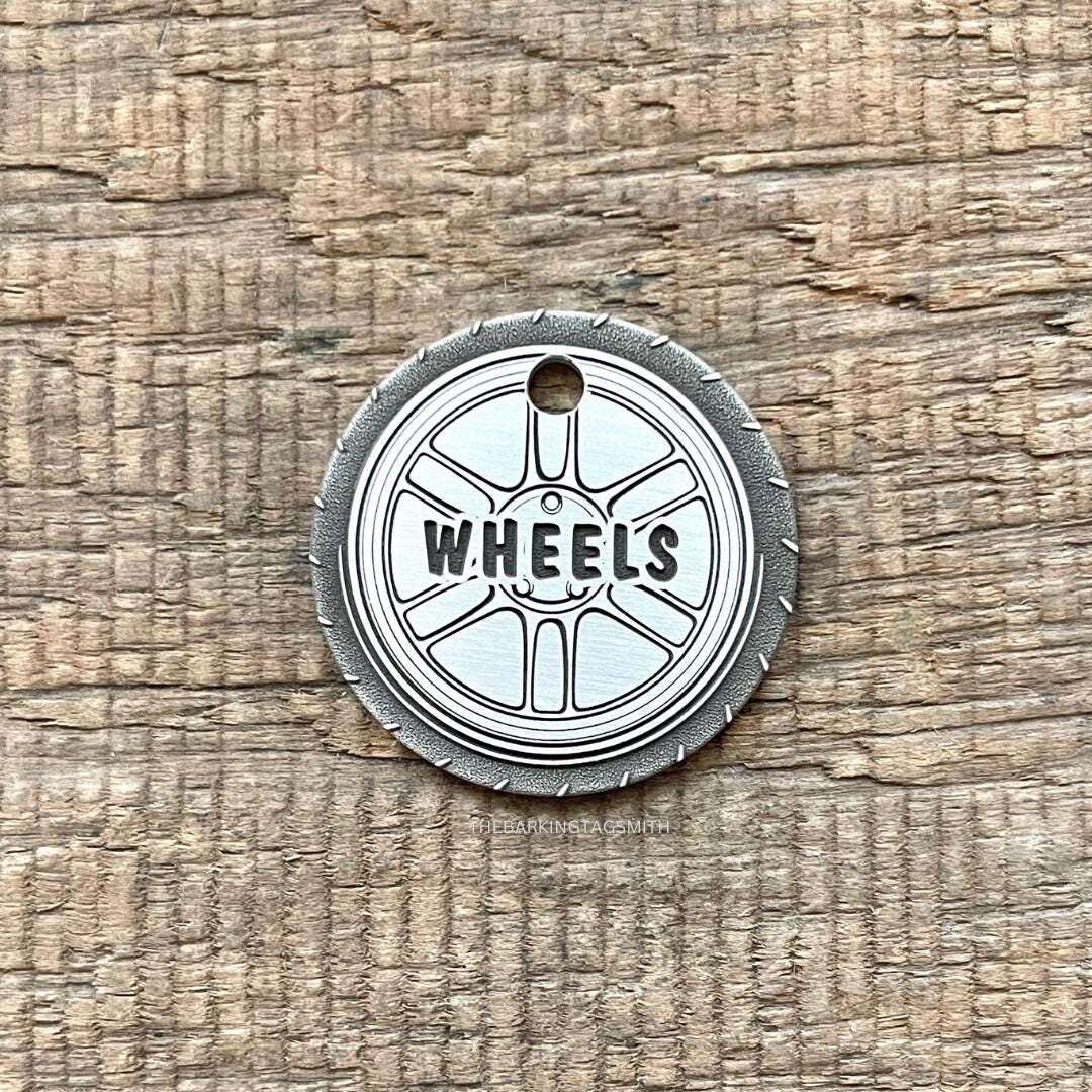 Wheel Shape Pet Tag, Tire Pet ID Tag, Mag Dog Tag, Tyre - Etsy