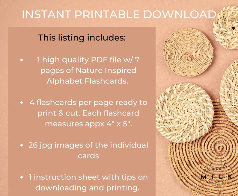 Printable Nature Alphabet Cards, Preschool Printables, Homeschool ...