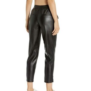 Women Drawstring Black Leather Jogger Pants Women Leather - Etsy