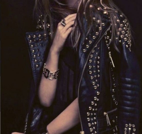 Studded Leather Jacket Outfit