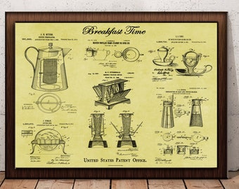 Toaster Blueprints Art - Etsy UK