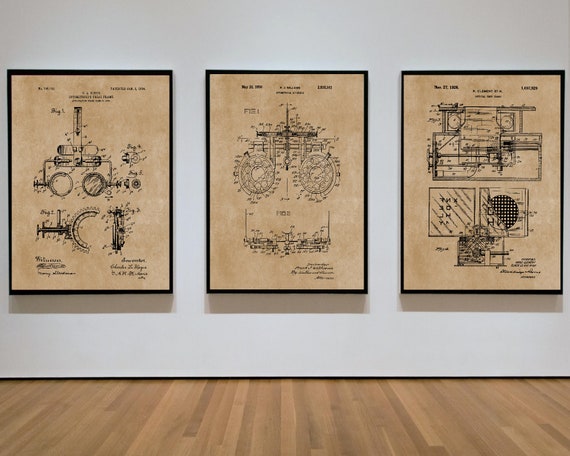 Optometry Patent Print Set of 3 Optometrist Gifts Medical | Etsy