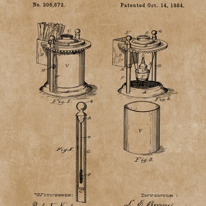 Set of 3 Cigar Patent Prints Cigar Gifts for Men Instant Download Wall ...