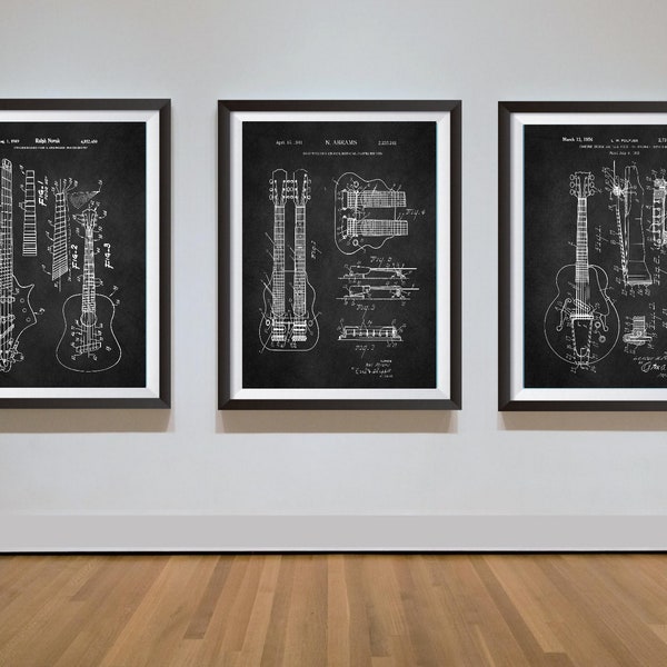 Guitar Poster - Etsy