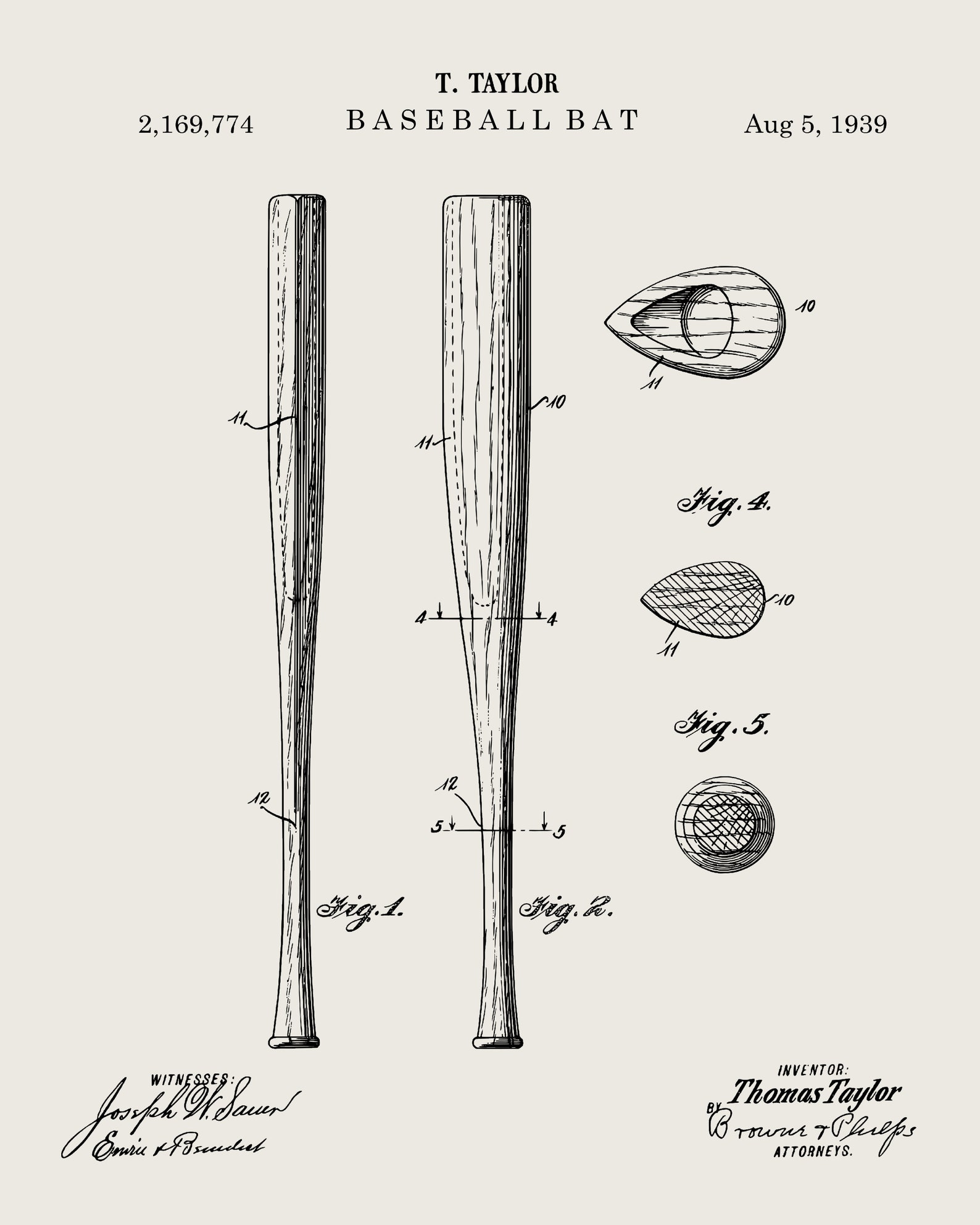 Baseball Print, Set of 3 Patent Prints, Sports Poster, Baseball Fan ...