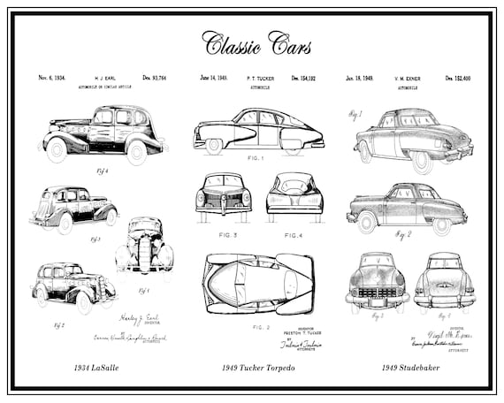 Classic Car Blueprints