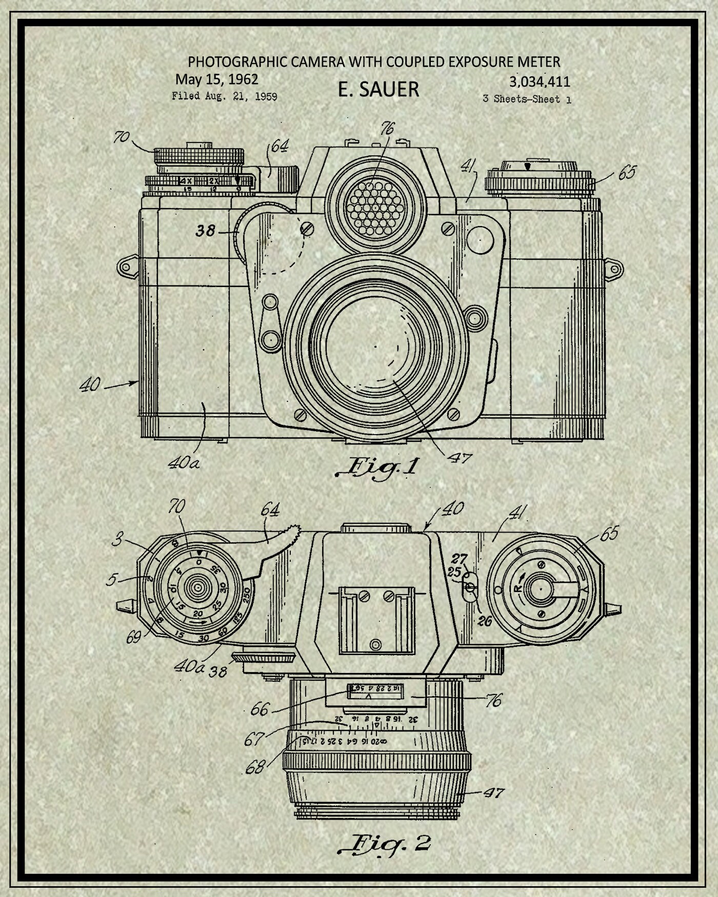 Camera Print Retro Camera Patent Print Camera Poster - Etsy