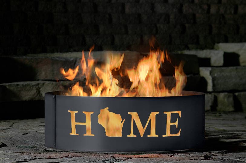 Choose Your State Shaped Heavy Duty Fire Ring Housewarming | Etsy