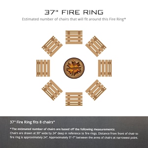 American Flag Steel Fire Pit Ring, Heavy Duty, Outdoor Campfire Ring ...