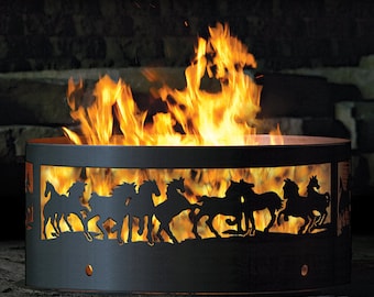 Moose Fire Pit Ring 16 Tall Heavy Duty Gift for | Etsy