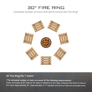 American Flag Steel Fire Pit Ring, Heavy Duty, Outdoor Campfire Ring ...
