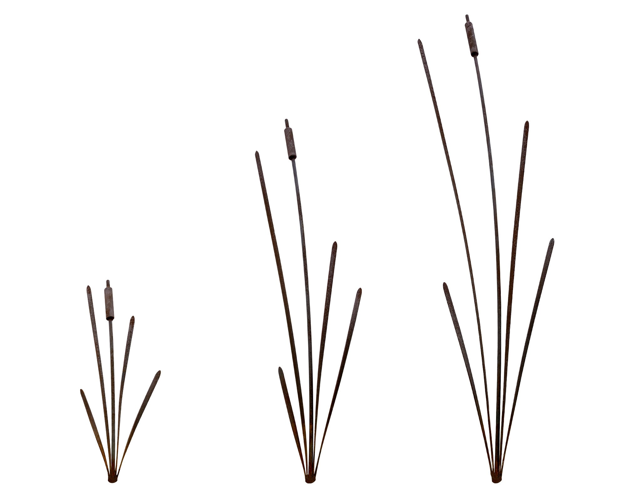 Metal Cattail Sculpture Garden Art Yard Art Steel Flowers - Etsy Australia