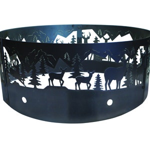 Whitetail Fire Ring Extra Tall, 16" Tall, Heavy Duty, Gift for Nature ...