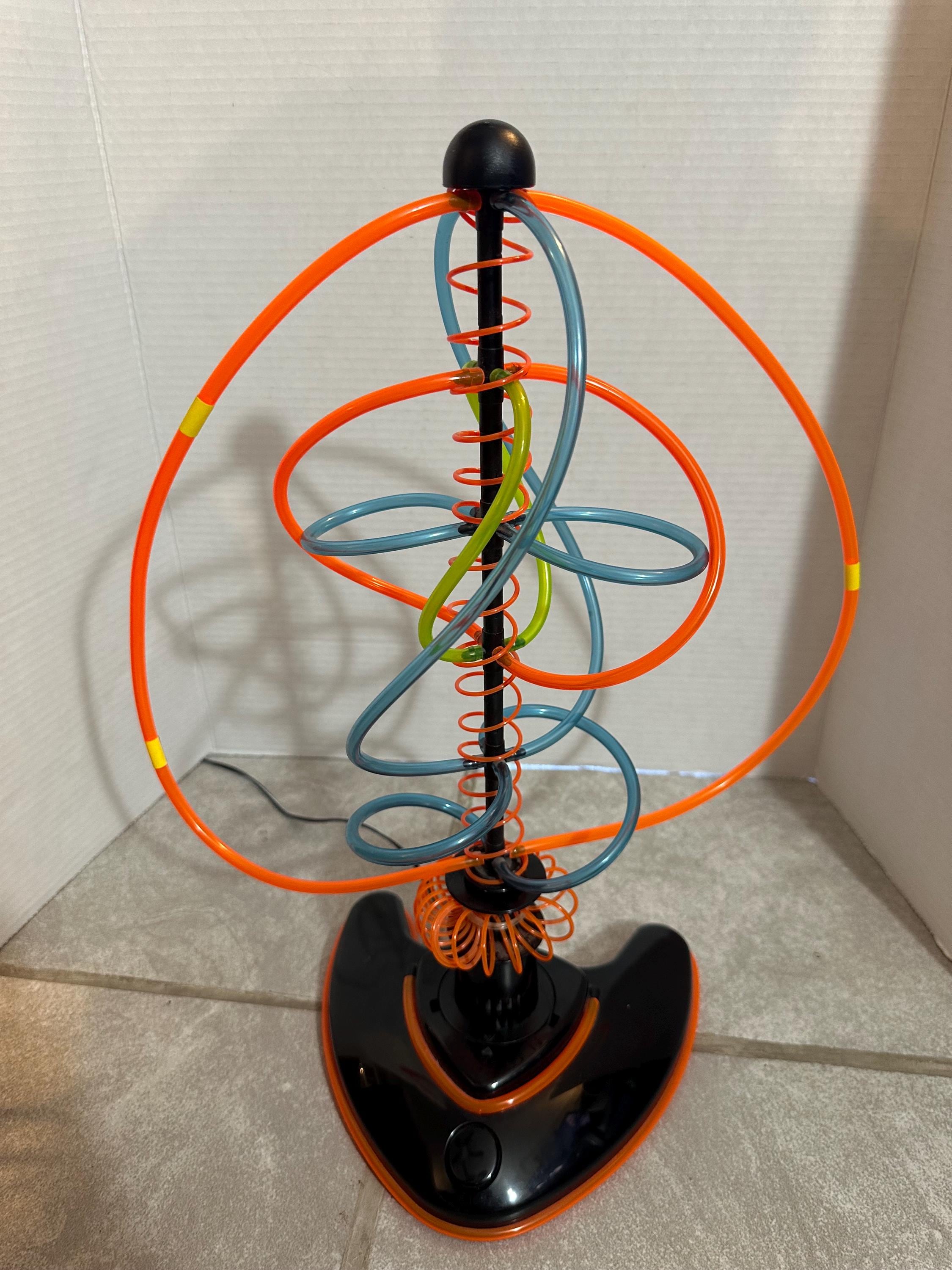 Planet Time Blacklight Reactive SPINTRIX Toy RARE 90s Psychedelic Opart ...