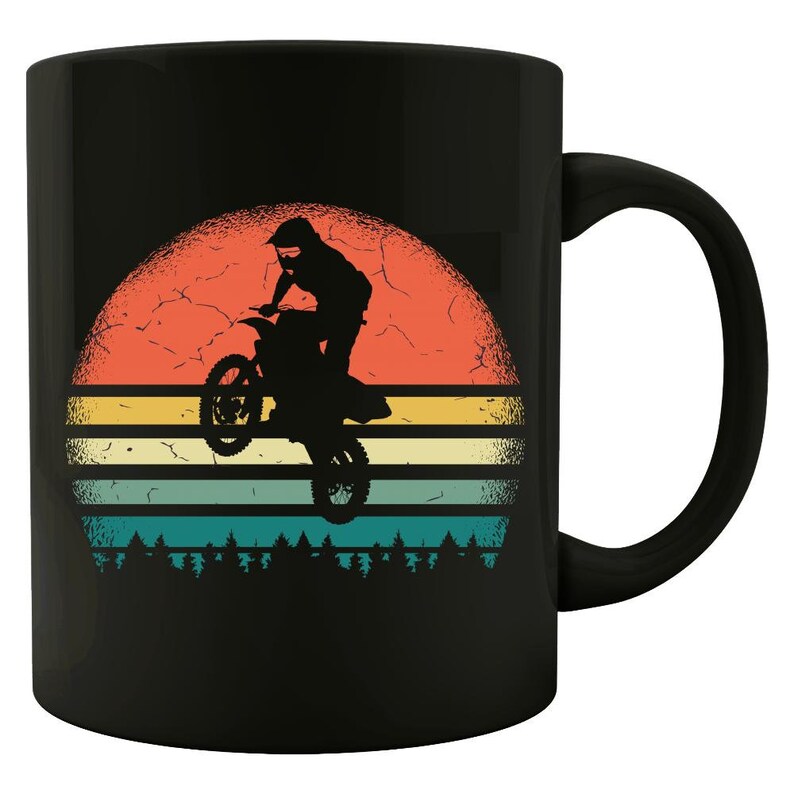 Retro Dirt Bike MX Enduro Motocross Gift Mug - Etsy
