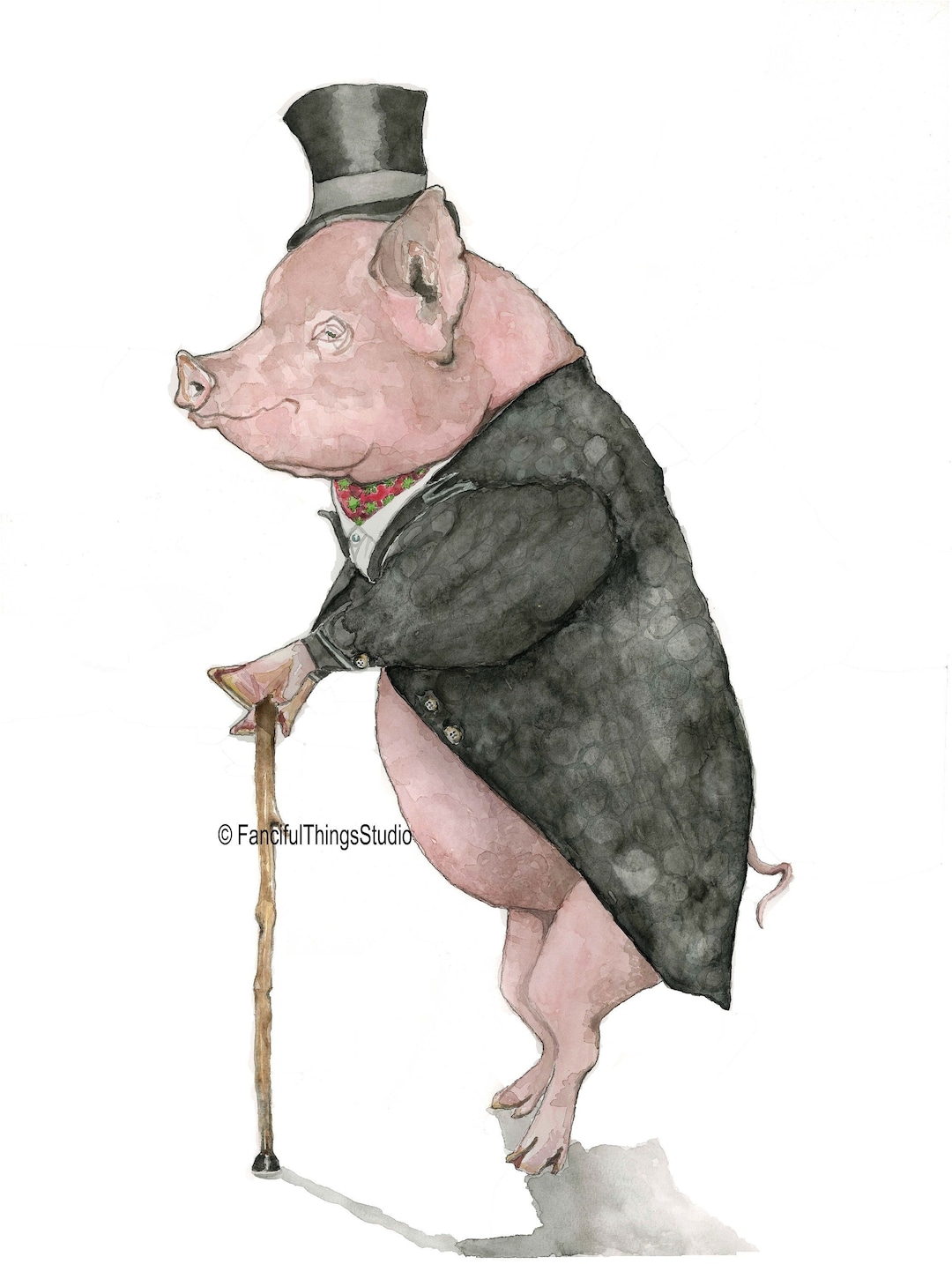 Pig in a Tuxedo - Etsy