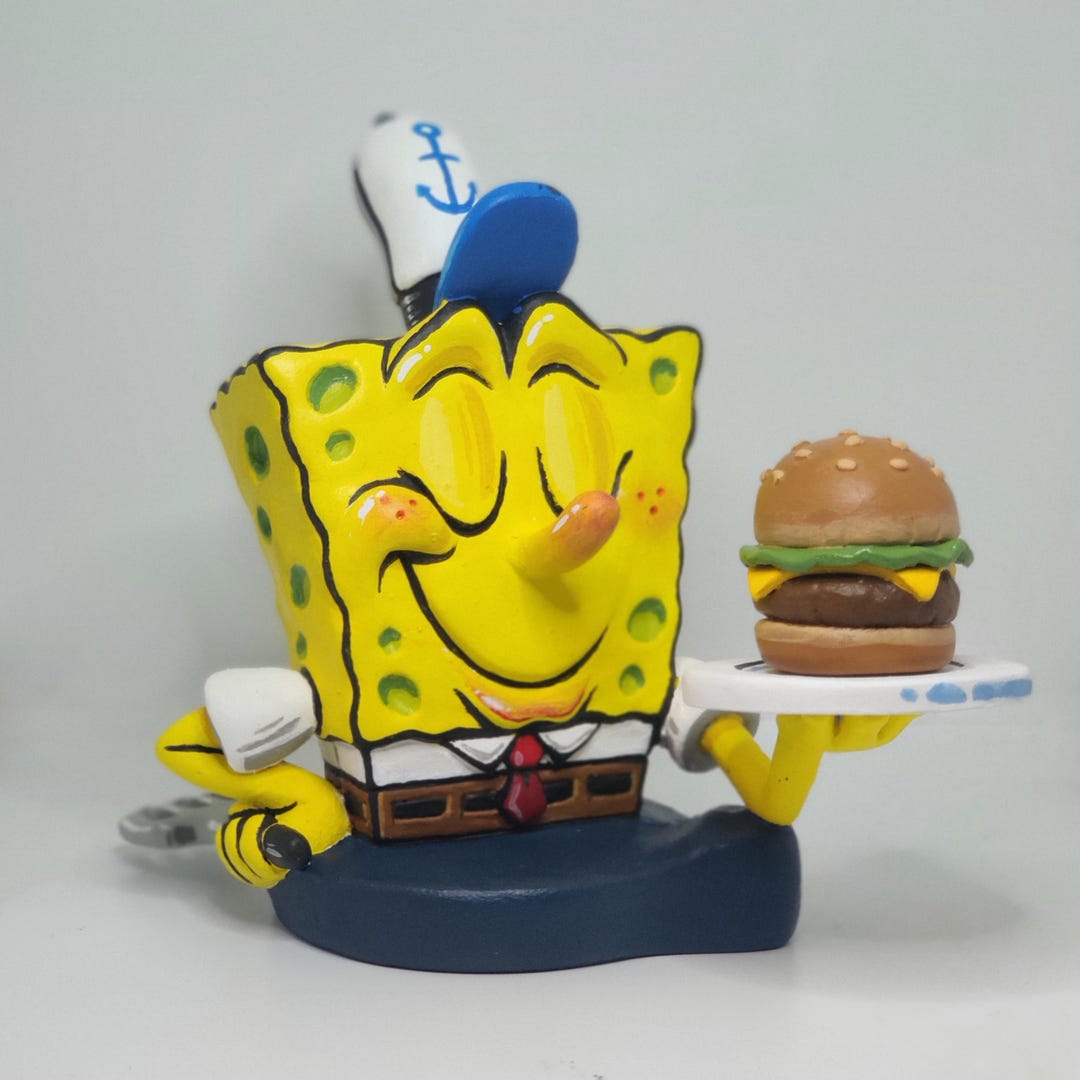 Spongebob Squarepants Cartoon Bust - Etsy