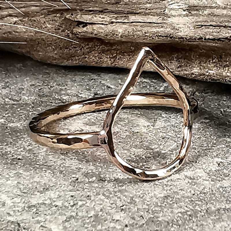 Modern Gold Ring - Etsy