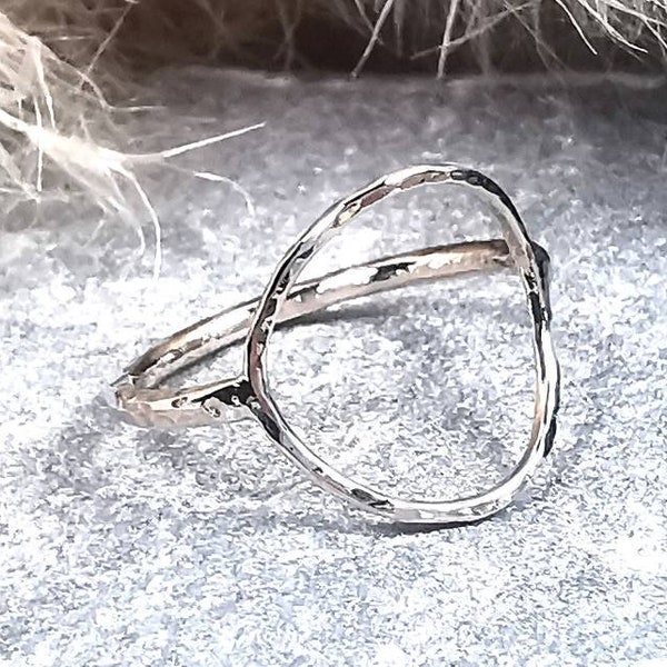 Silver Circle Ring - Etsy